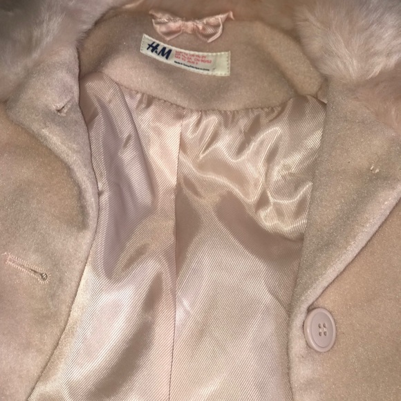 H&M | Jackets & Coats | Little Girls Pink Coat | Poshmark